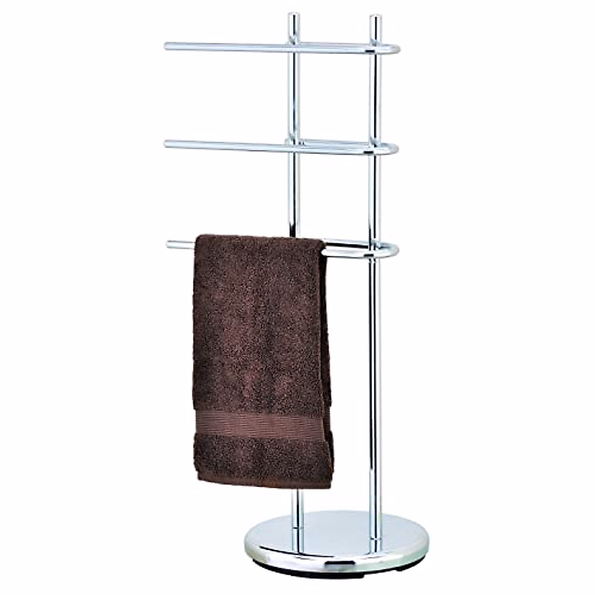 3 Tier Chrome Standing Towel Stand by Madison Home Products