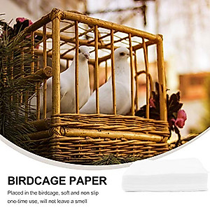 balacoo Bird Cage Accessories 300 pcs Disposable Bird Bird cage Paper Liners Bird cage Liner Sheets Parrot cage Liners Cage Liners Papers Bird Cage Cushion Mat