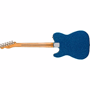 Fender J Mascis Telecaster Electric Guitar, with 2-Year Warranty, Blue Sparkle, Maple Fingerboard