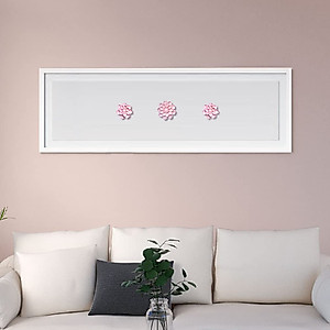 SUVCOTIN Ceramic Wall Flower Decor Sunflower 3D Hanging Artificial Flower Home Garden Farmhouse Decoration, Blue, 3.54 in