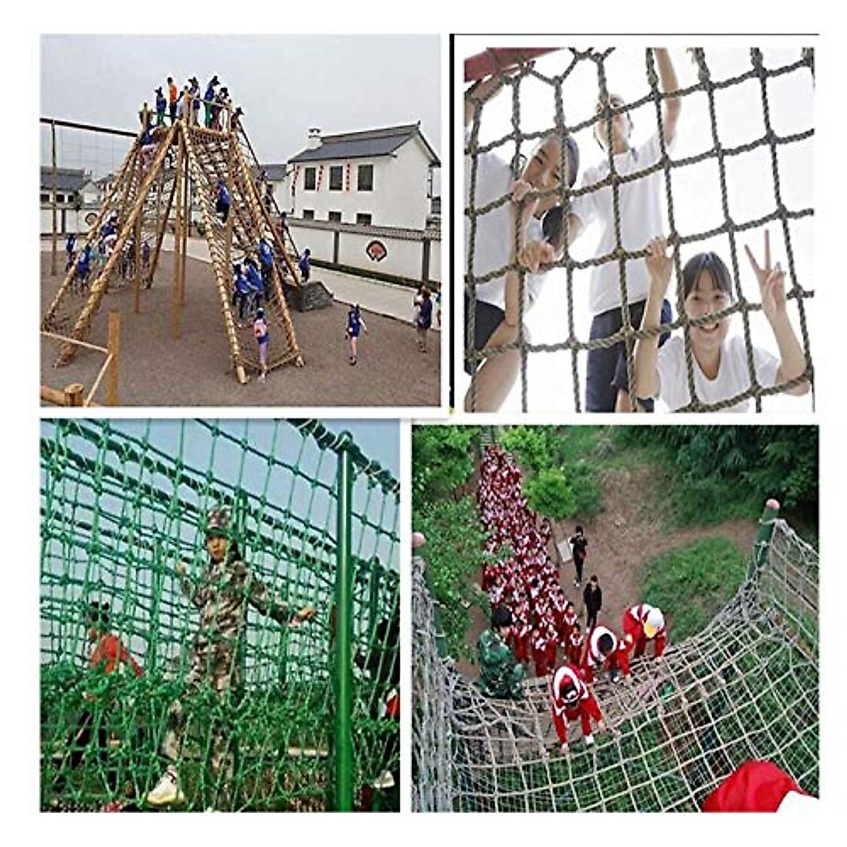 MAGFYLY Banister Guard net Children's Stairs Anti-Fall Safety Net, Hemp Rope Net, Photo Wall Decoration Net, Restaurant Bar Partition Net Balcony Obstacle Crib Protection Scenic Fence Network 1x4m