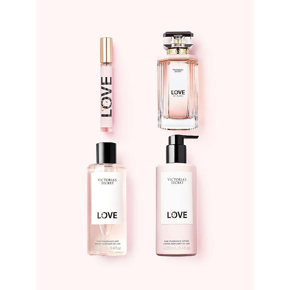 Victoria's Secret Love Eau de Parfum, Notes of Fresh Juniper, Apricot Blush & Boyfriend Tee, Perfumes for Women (3.4 oz)