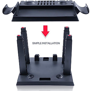 ANNMETER Switch Game Station Organizer with Controller Charger, Charging Dock for Switch, Joycons, Pokeballs, Pro Controller, Accessories Kit Storage