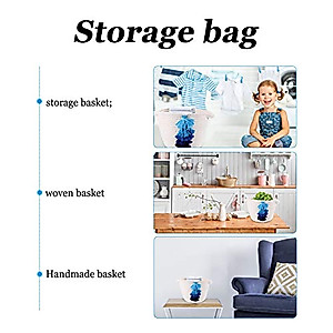 Cabilock 1pc Hand Woven Box Tassel Storage Basket Laundry Basket with Container Bathroom Laundry Basket Rattan Storage Basket Makeup Holder Jewelry Basket White Cotton