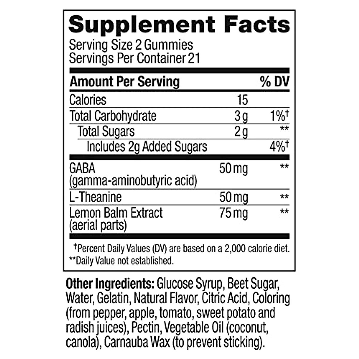 OLLY Goodbye Stress Gummy, GABA, L-Theanine, Lemon Balm, Stress Relief Supplement, Berry - 42 Count