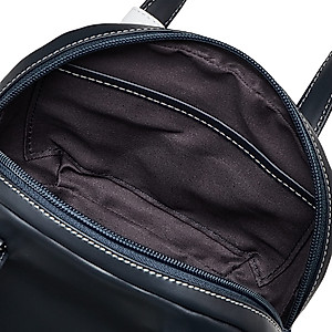 Kitamura Z-0560 Detachable Shoulder Belt 2-Way Handbag, Dark Blue/White Stitching [Navy] 10901