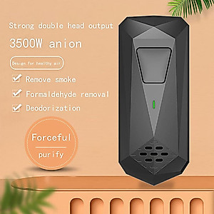 verty Plug-in Air Purifier, Mini Portable Air Purifier, Ion Generator Air Purifier Suitable for Pet Bedroom Black US Plug
