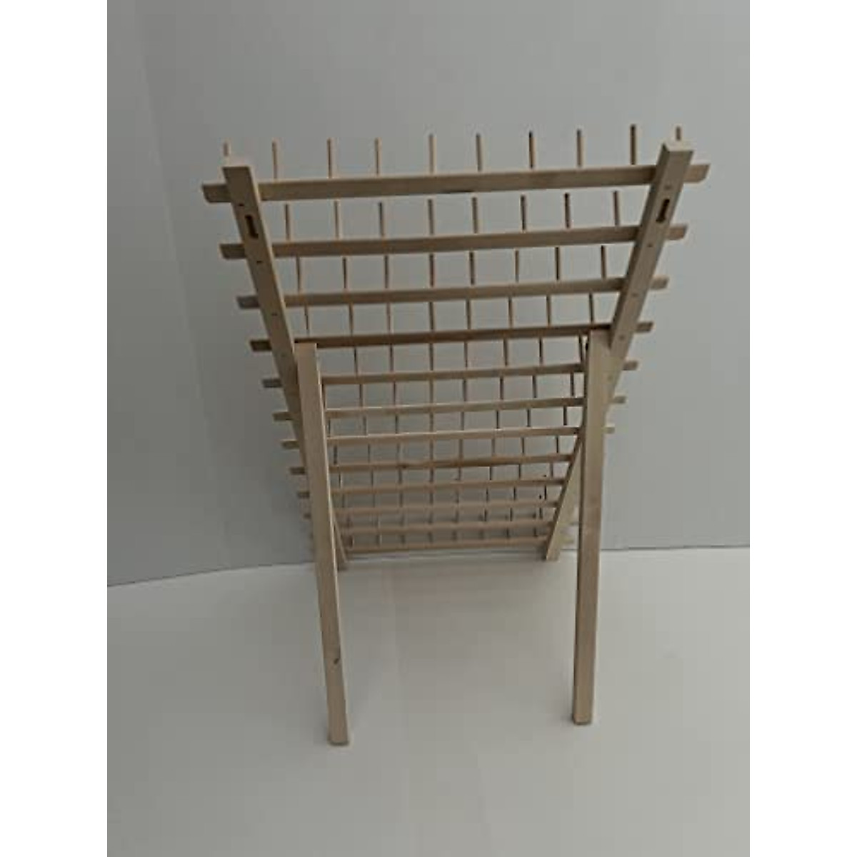 2 - 120 Spool Cone Wood Thread Racks (Holds 240 Spools) Hardwood, Freestanding or Wall Mount | Fits Mini-King Size Cones & Most Spools | for Sewing, Embroidery, Quilting, & Specialty Thread Storage