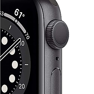 Apple Watch Series 6 (GPS + Cellular, 40mm) - Space Gray Aluminum Case with Black Sport Band (Renewed)