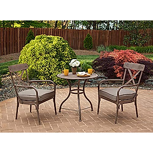 Liberty Garden Patio SC-K-401-3 Marquette 3-Piece Bistro Set, Distressed Umber