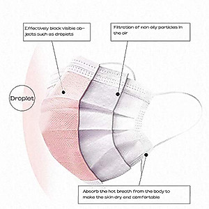 Missli Disposable Face Protective for Kids, 10/50 Pcs Individually Wrapped 3-Ply Protectors with Elastic Earloops - Non Woven Fabric Bandanas, ???? (10 Pcs)