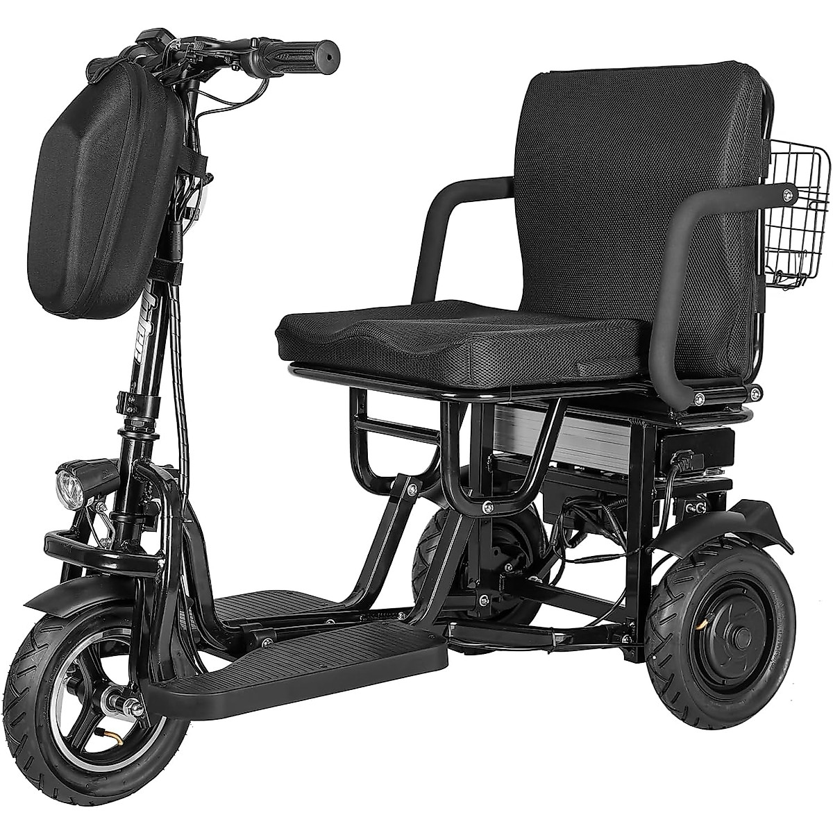 Folding Mobility Electric Scooter 48v 700w Dual Motor Lithium Battery 42 * 22 * 33(Inch) (Black)…