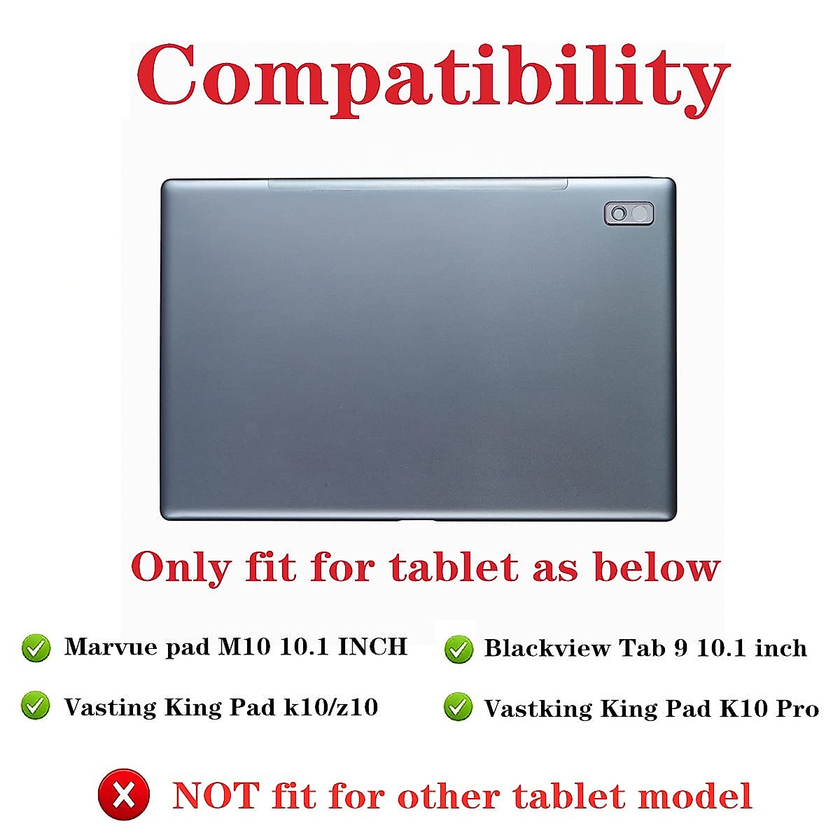 Case for VASTKING KingPad K10 / Z10 10 inch Tablet Case, MARVUE Pad M10 10.1 inch/Vastking KingPad K10 Pro Tablet Soft Silicone Stand Cover Case with Shoulder Strap(Purple Rose)