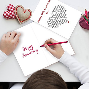 MQMRYeto Funny 10th Anniversary Card For Men Women, Sweet 10 Year Wedding Anniversary Card Decoration For Husband Wife, Romantic Gifts Idea For Boyfriend Girlfriend Couple