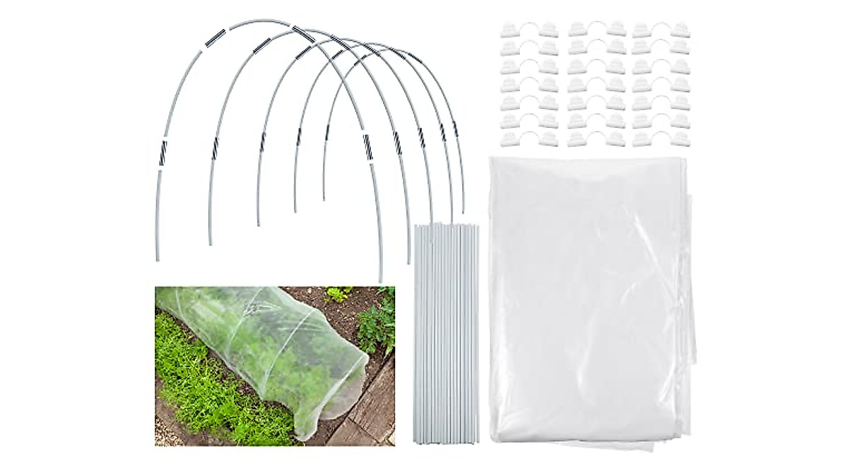 Garden Hoop Kit for Raised Beds - Grow Tunnel & Greenhouse DIY