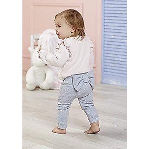 Mud Pie Girls' Kids Baby Magical Unicorn Dreams Cardigan Sweater, Pink, Large (4T-5T)