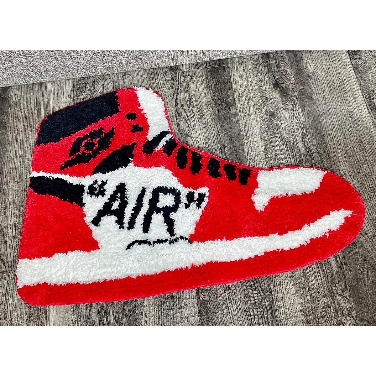 LUXAPE Sneaker Rug - Handmade & Premium- 30in (75cm) - Hypebeast Rug - Hypebeast Room Decor - Living Room, Bedroom, Children Room, Door mat - Aesthetic Room Decor - Luxape Rug (Luxape-7)