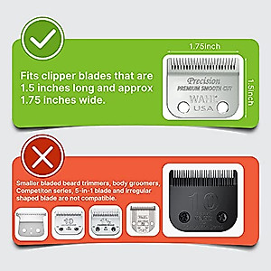 6pcs Professional Hair Clipper Guards Cutting Guides Fits for Most Wahl Clippers Clipper, Combs Replacement - 1 & 1/4" to 2 & 1/2", Guard Number: #20, 18, 16, 14, 12, 10 (Green)