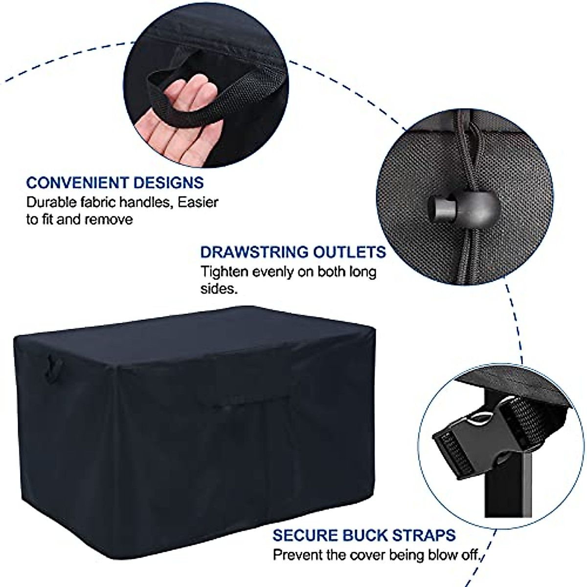 TIFILE | Patio Furniture Set Cover | Outdoor Sectional Sofa Set Covers | Rectangular/Square Patio Table Covers| Garden Table and Chair Set Covers Water Resistant Large -- 99" L x 82" W x 27.5" H