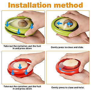 SUPODDK Onion Storage and Avocado Saver，Reusable Silicone Food Storage Container Set of 4, Perfect For Storing Tomatoes, Lemons, Garlic, and Other Fruit and Vegetable For Fridge