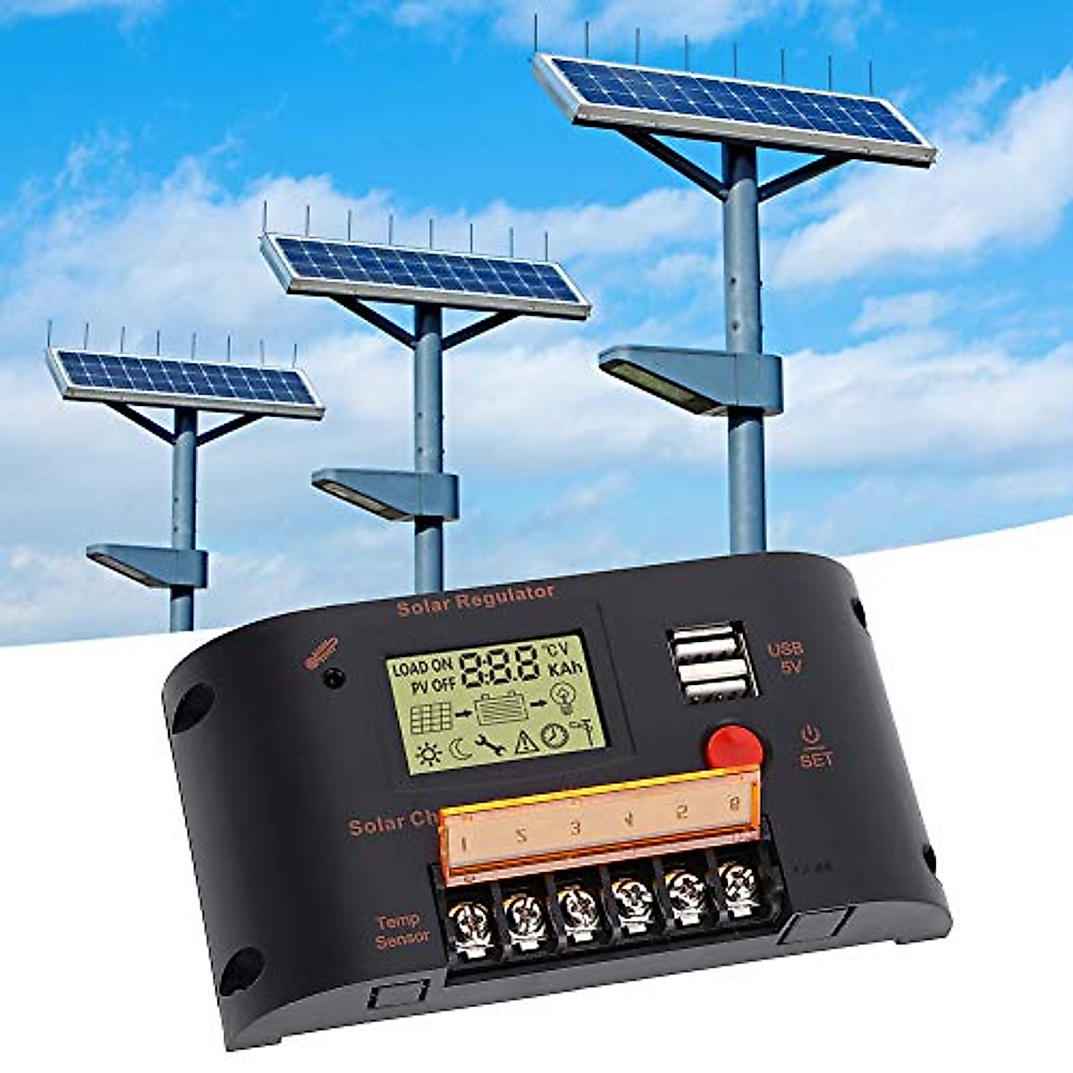 CMB2410 Solar Panel Regulator , Solar & Wind Power Energy Controllers Photovoltaic Power Generation Controller for -Acid Battery