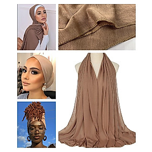 Harewom 4PCS Turban Head Wraps for Black Women African Hair Wraps Stretchy Headwraps Head Scarf for Women with Braids