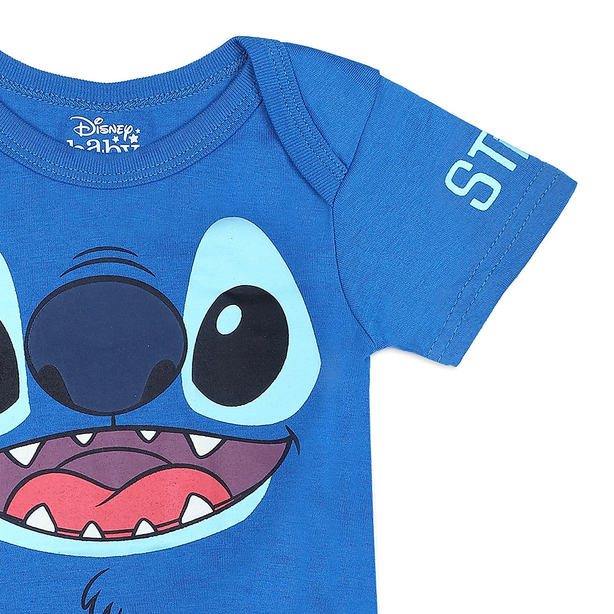 Disney Lilo & Stitch Boys Short Sleeve Bodysuit and Pants Set for Newborn and Infant