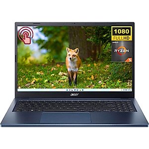 Acer 2023 Aspire 3 Touchscreen Laptop for Student & Business, 15.6" FHD IPS Screen, AMD Ryzen 5 7000 Series, 8GB RAM, 1TB SSD, AMD Radeon Graphics, Bluetooth, Wi-Fi6, Backlit Keyboard,Windows 11 Home