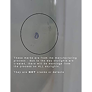 Class A Customs | RV Camper Trailer Clear Skylight 18 x 26 OD / 14 x 22 ID - Includes Putty and Screws | CESL-100-PS