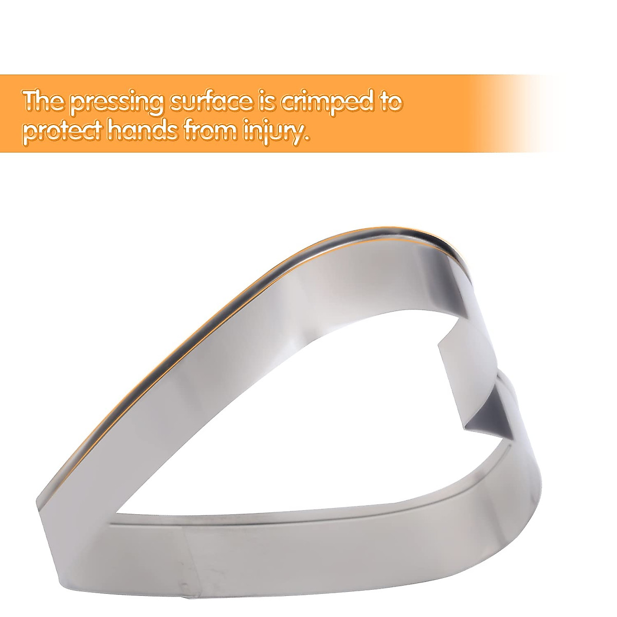 Kukifun Heart Cookie Cutters 5Pcs, Stainless Steel Heart Shape Biscuit Cutter for Cookie Biscuit Bread Sandwiches Vegetable Decoration,Unique DIY molds for Baby Shower Wedding Birthday Party