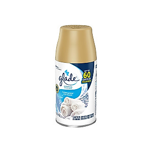 Glade Automatic Spray Refill and Holder Kit, Air Freshener for Home and Bathroom, Clean Linen, 6.2 Oz, 2 Count