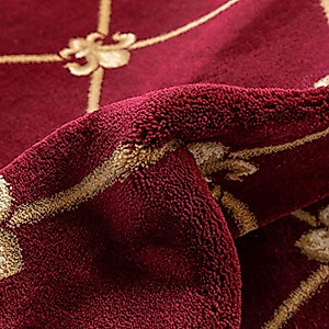 Well Woven Timeless Fleur De Lis Red Formal Area Rug 2'3" X 7'3" Runner