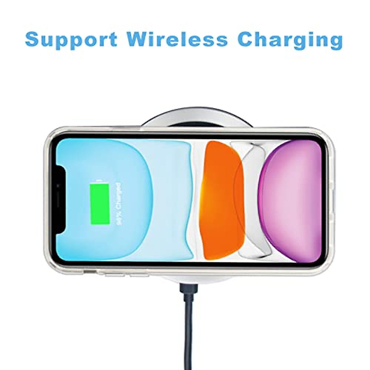 JJGoo Compatible with iPhone 11 Case, Clear Crystal TPU Phone Cases Shockproof Bumper Cover Anti-Scratch Protective Slim Thin Phone Case for iPhone 11 6.1inch