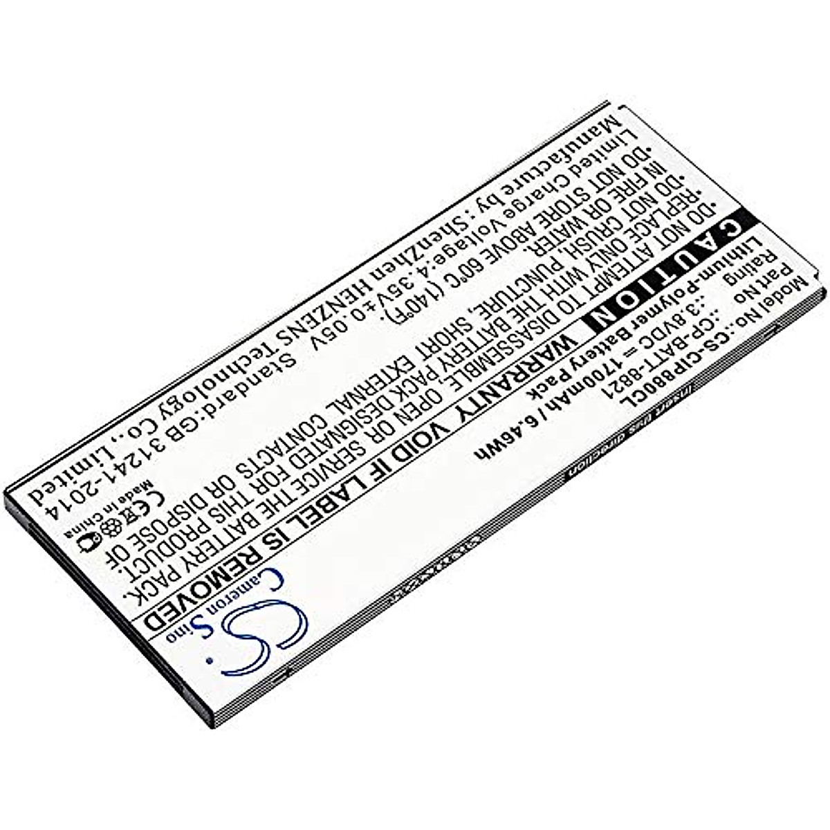 Battery for Tenovis 8800 74-102376-01 CP-BATT-8821 GP-S10-374192-010H LIONX