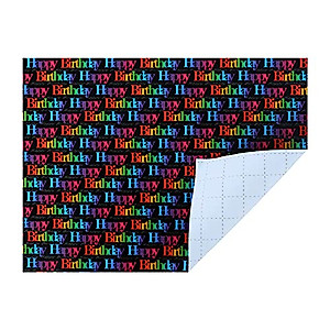 Birthday Wrap Wrapping Paper for Boys Girls Adults Cartoon Coated Paper Sheet Happy Birthday Gift for Kids Holiday Decoration 6 Cute & Funny Different Designs 27.56 x 19.69 Inch (6 PC)