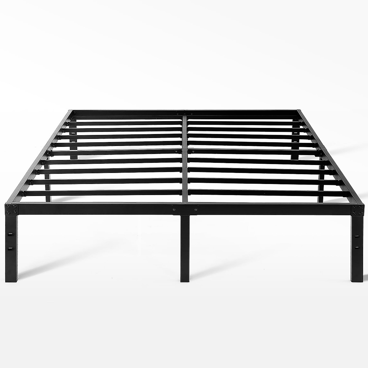 NOAH MEGATRON California King Size Platform Bed Frame 14 Inch Heavy Duty Metal Steel Slat Solid Mattress Foundation, Underneath Storage, No Box Spring Needed, Noise Free, Easy Assembly