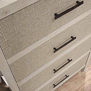 Sauder Pacific View Dresser, L: 28.78" x H: 17.48" x W: 44.213", Chalked Chestnut Finish