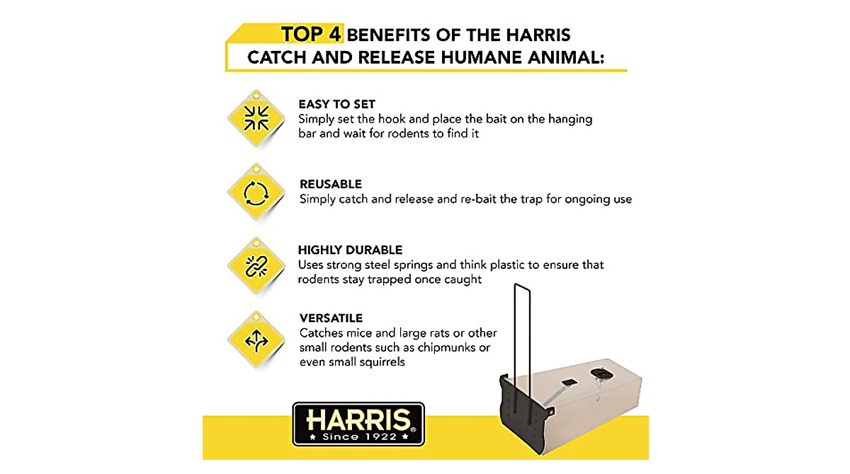 Harris Humane Animal Catch and Release Trap for Rodents