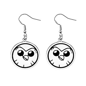 Owl House Fan Gift Hooty Keychain I Will Be Haunted by My Actions Forever (Earrings)