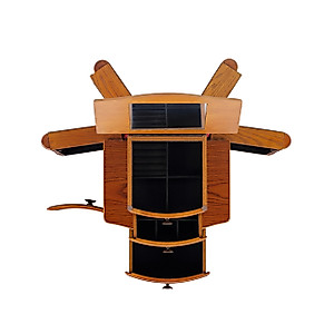 Powell Furniture Powell Jewelry Armoire, Distressed Woodland Oak Black Lining