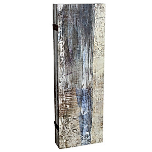 Red Lantern 4 ft. Short Double Sided Winter Woods Canvas Folding Screen 6 Panel Freestanding Partition and Separator for Modern and Contemporary Bedroom, Home Office, Studio, Dorm, Apartment