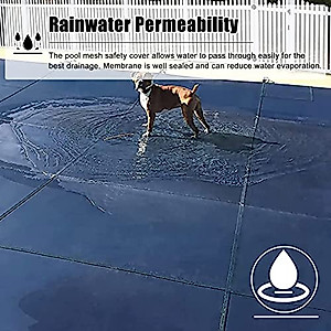 LILANAI Winter Pool Cover for Above Ground Swimming Pools, Anti-Dust Heat Insulation Film/Pool Protector Mat, for Garden Outdoor Backyard (Size : 3x7.5m/9.8x24.6ft)