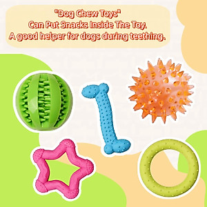 SOCOWVAKA Puppy Discovery Series-26 Pack Puppy Teething Toys Set Interactive Dog Toys,Squeaky Dog Toys, Dog Rope Toy, Ball,Dog Toys for Boredom,Dog Chew Toys,Interaction and Training,Enhance Feelings