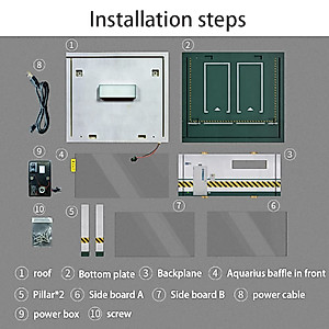 Giorkecl 1/32 Model Car Display Case，Model Car Parking Lot Garage，Display Case for Diecast Cars，2 Parking Space Acrylic Toy Garage with LED Light