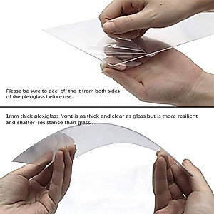 16x20 Frame White 3 Pack, 16x20 Picture Frames for Wall Made of Solid Wood With Plexiglass