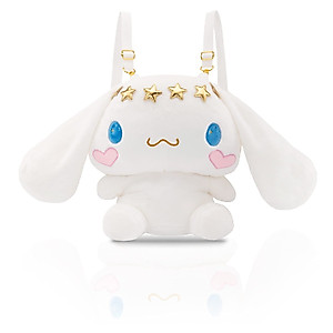 Roffatide Anime Cartoon Cute Cinnamoroll Dog Plush Doll Backpack Kawaii Lolita JK Girls Bag Birthday Gifts White