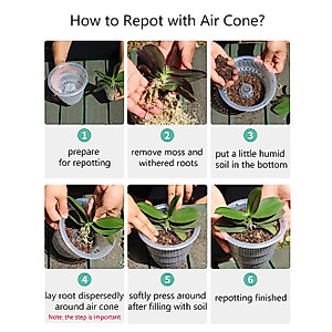 Meshpot 4 inch Clear Plastic Orchid Pots with Holes and Saucers for Repotting,Pack of 4,Small Orchid Planters Own Scientific Controlling Roots Technology to Develop More Strong Roots