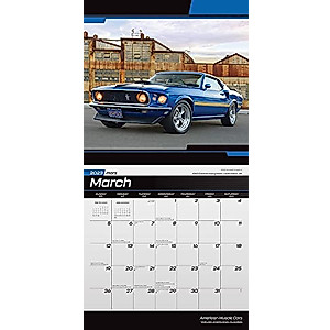 American Muscle Cars OFFICIAL | Voitures Américaines Musclées OFFICIEL | 2023 12 x 24 Inch Monthly Square Wall Calendar | Foil Stamped Cover | English/French Bilingual | BrownTrout | USA Motor Ford Chevrolet Chrysler Oldsmobile Pontiac