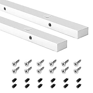 POWERTEC 71518-P2 18-Inch Miter Bar for any Standard 3/4" x 3/8" Miter Slot, Crosscut Sled for Table Saw, Router Table, Band Saw, 2PK