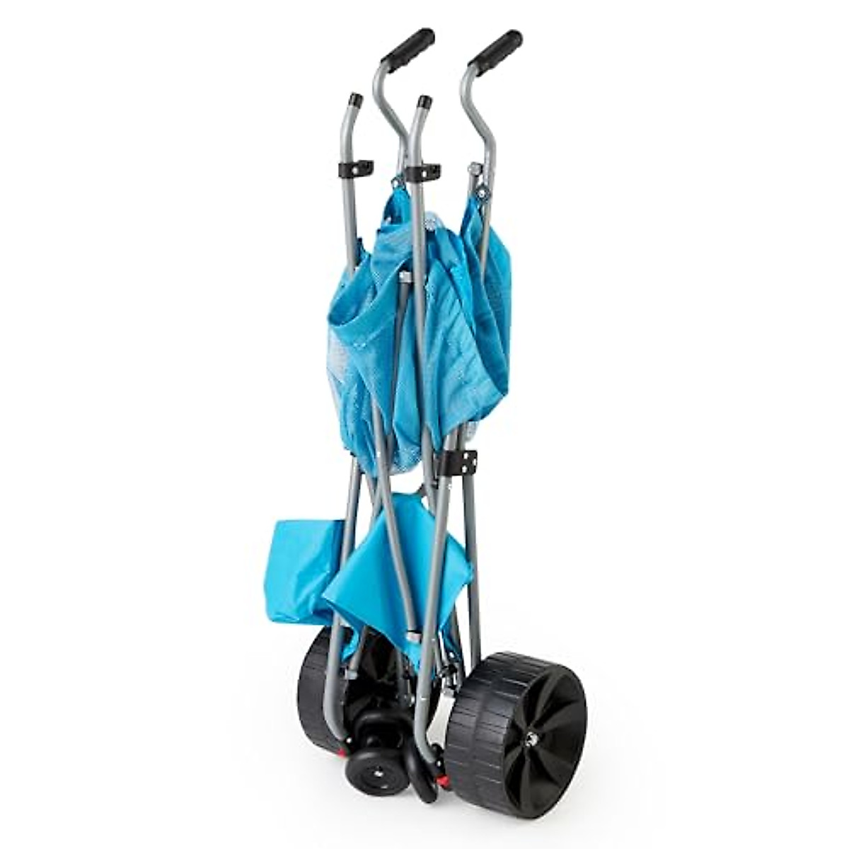 Seina All-Terrain Beach Cart Wheeler with Big Wheels for Sand | All Terrain Cart, Wide Wheels, Cart for Beach, Sand Cart, Beach Trolley, Collapsable, Compact, | Blue